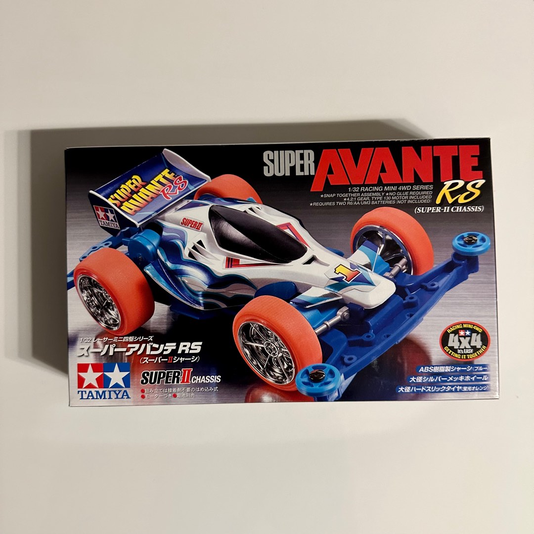 TAMIYA Mini 4Wd Super Avante Rs, Hobbies & Toys, Toys & Games on Carousell