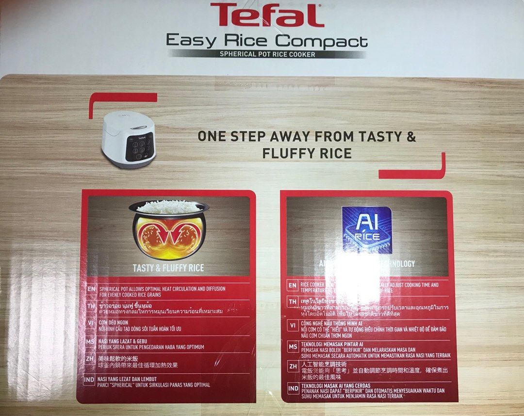 Tefal Easy Rice Compact Spherical Pot Rice Cooker, TV & Home Appliances ...