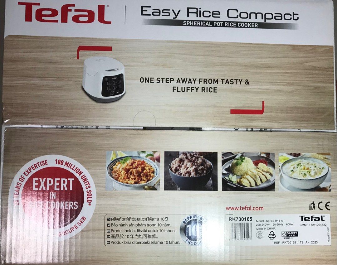 Tefal Easy Rice Compact Spherical Pot Rice Cooker, TV & Home Appliances ...