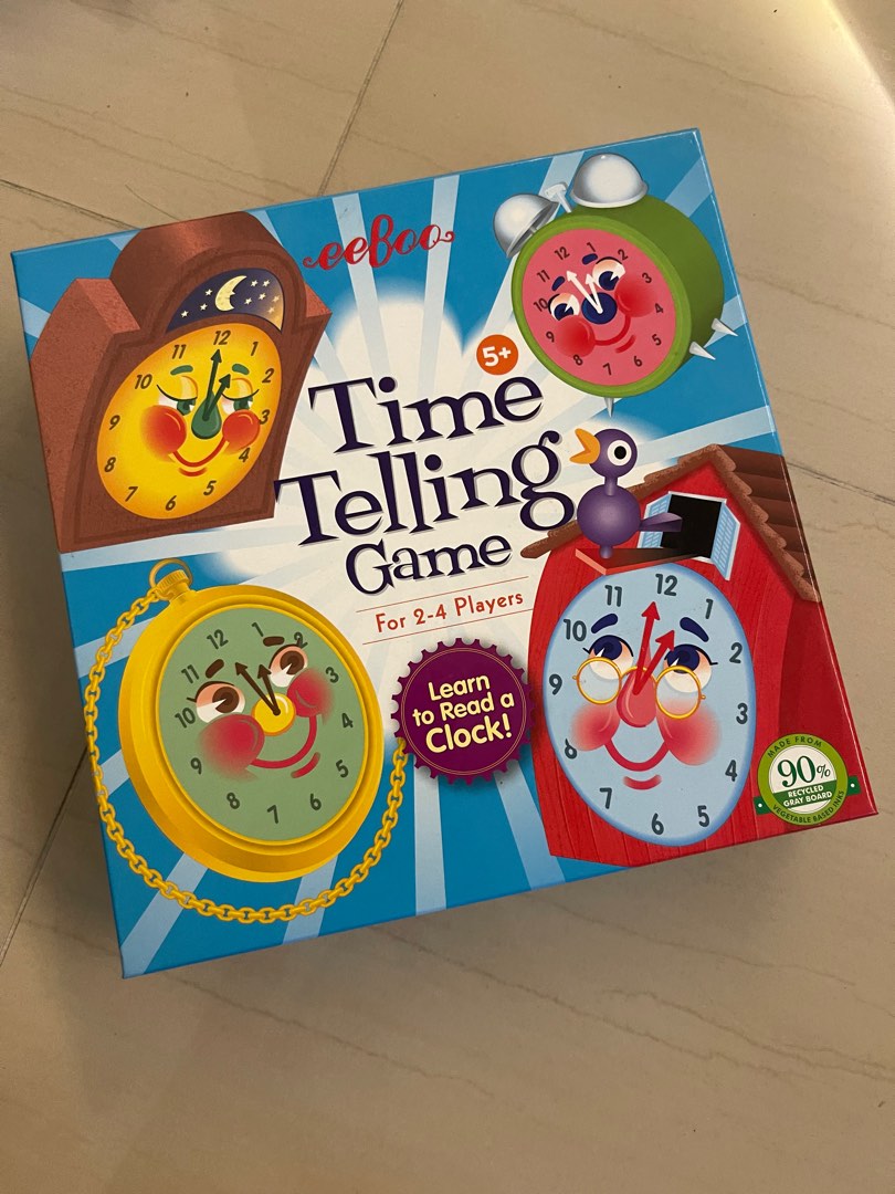 Time telling game, Hobbies & Toys, Toys & Games on Carousell