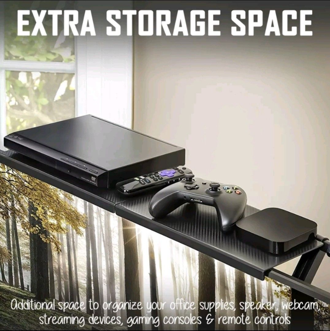 TV Top Shelf - Monitor Stand Router Rack Computer Display Wall Mount ...