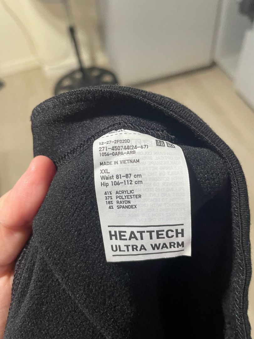 UNIQLO Heattech Ultra Warm Leggings Black on Carousell