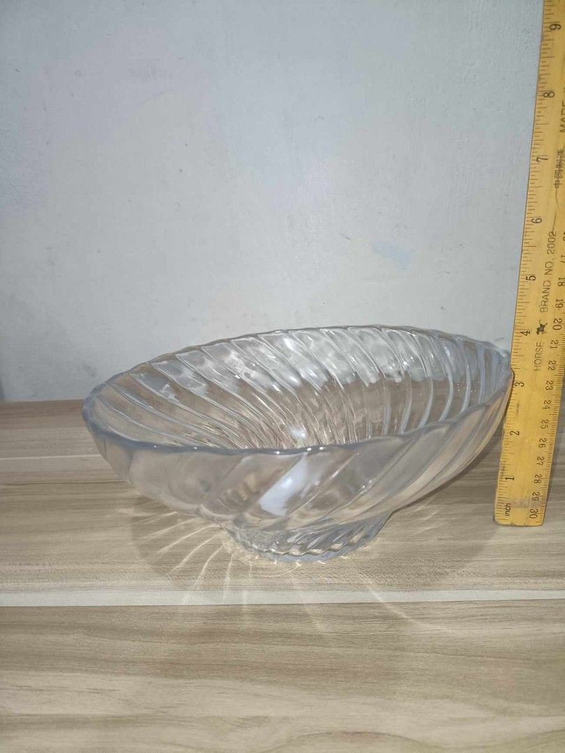 Unused Center table Swirl footed Crystal bowl on Carousell