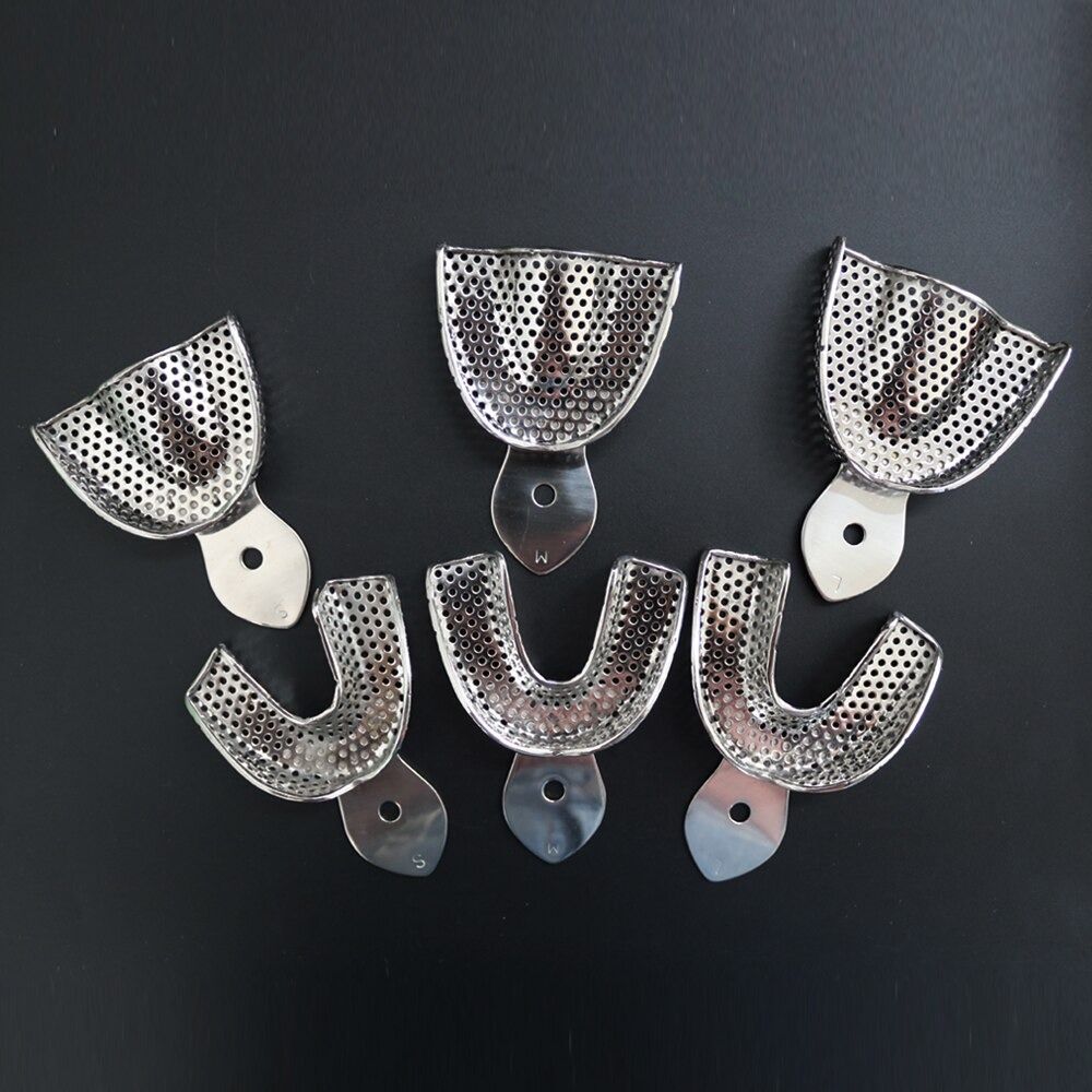 Upper and Lower Stainless Steel Autoclavable Teeth Holder Tray, 健康及營養食用 ...