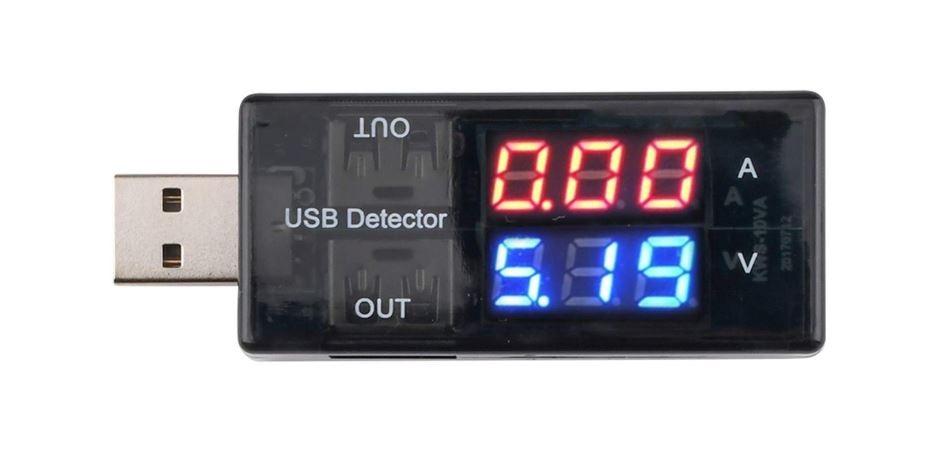 USB METER TESTER, KWS-10VA 3-20V 3A LED DISPLAY, BEST FOR VOLTMETER ...