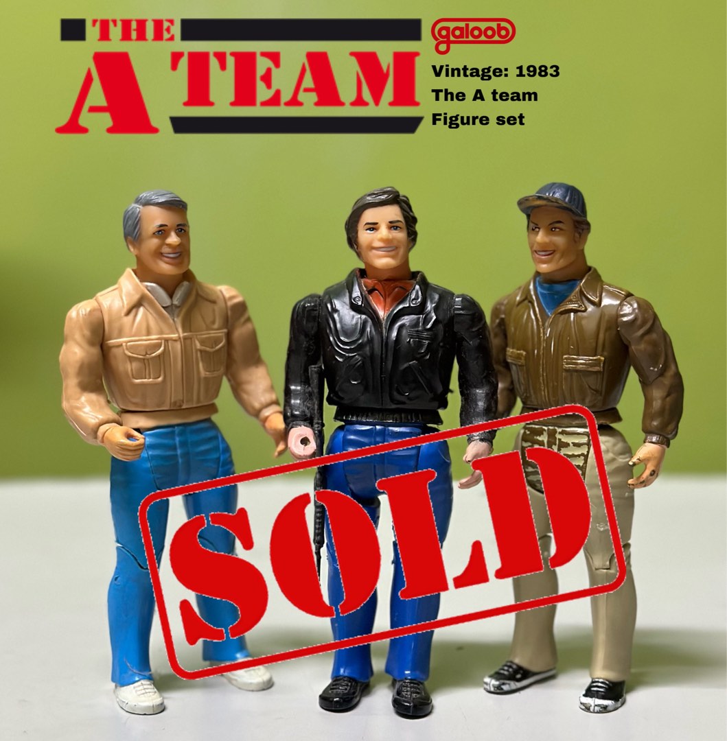 Vintage 1983 The A team set, Hobbies & Toys, Toys & Games on Carousell