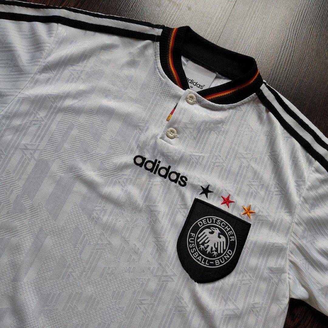 VINTAGE RETRO ADIDAS GERMANY NATIONAL TEAM HOME KIT | 1996-98 Football ...