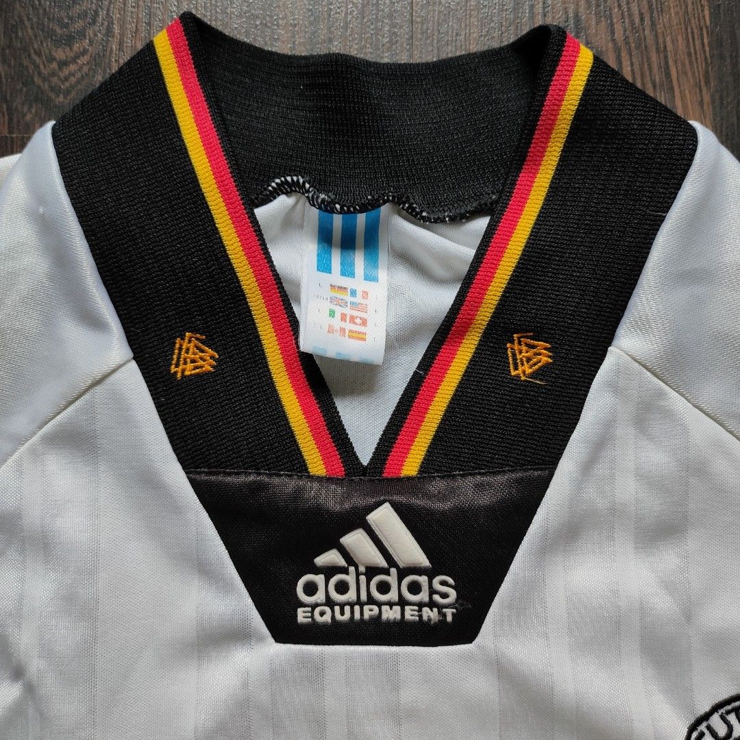 VINTAGE RETRO ADIDAS GERMANY NATIONAL TEAM HOME KIT | 1992-94 Football ...