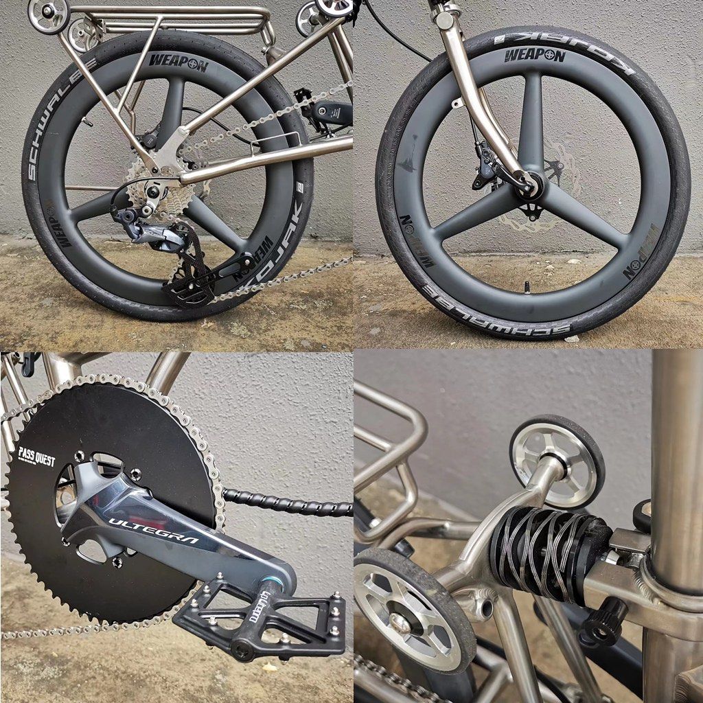WEAPON Titanium Trifold bike / Trifold bike - Frameset (3500 ...