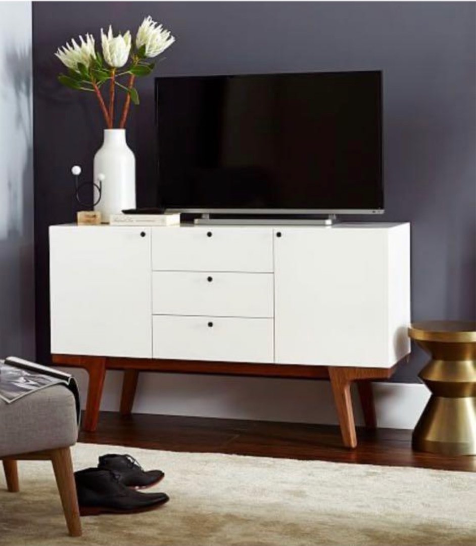 West Elm Modern Media Console, Furniture & Home Living, Furniture, TV ...