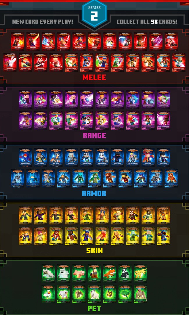 Minecraft Dungeons Arcade Cards (Series 2), Hobbies & Toys, Toys ...