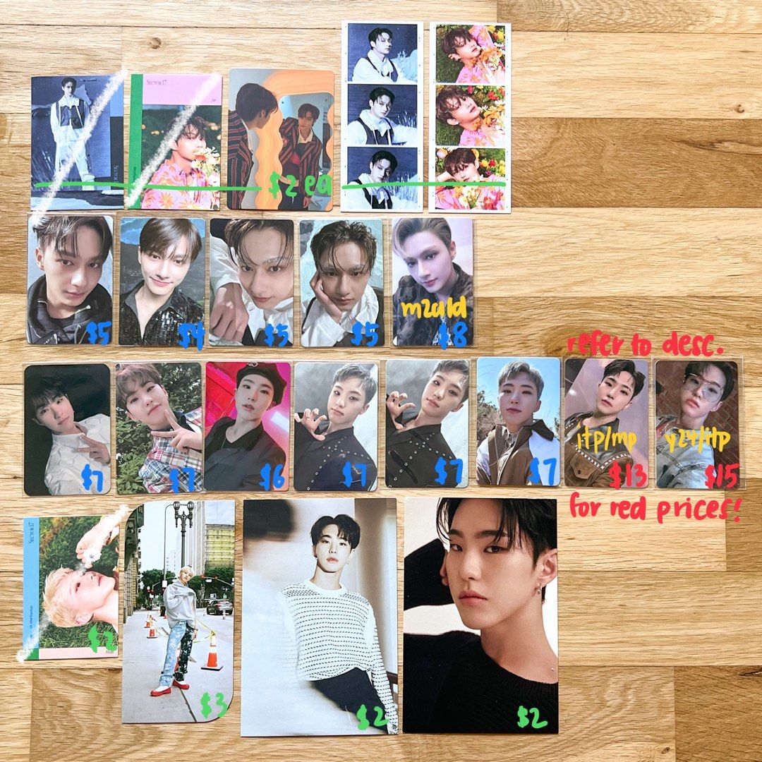 wtt wts svt seventeen photocard pc fansign pob ld album lucky draw social club soundwave m2u ...