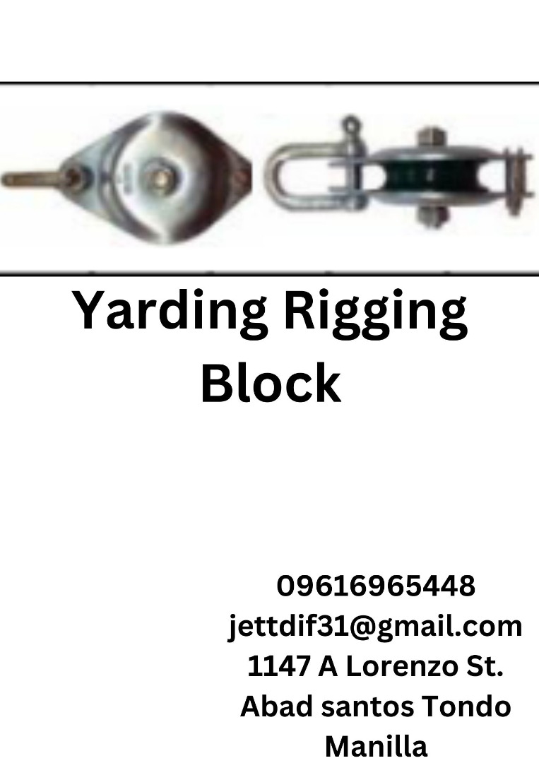 Yarding Rigging Block, Commercial & Industrial, Construction & Building ...