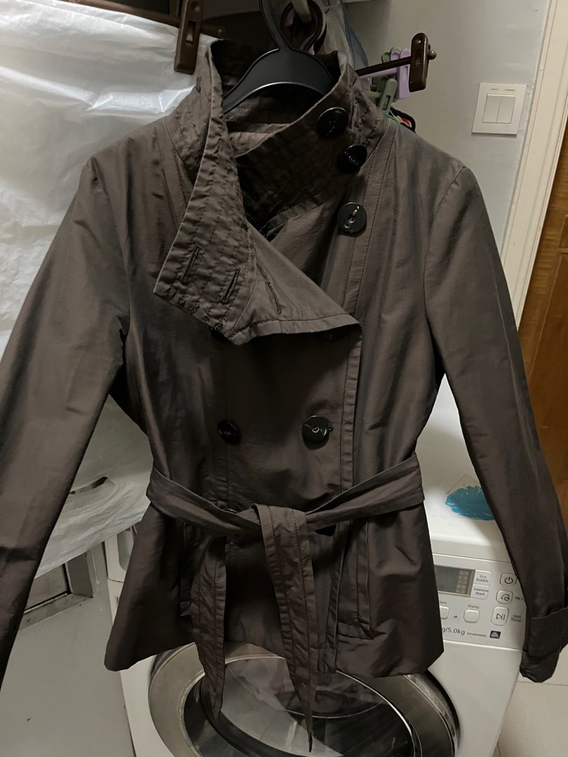 Zara basic stylish autumn trench jacket, Women's Fashion, Coats, Jackets and Outerwear on Carousell