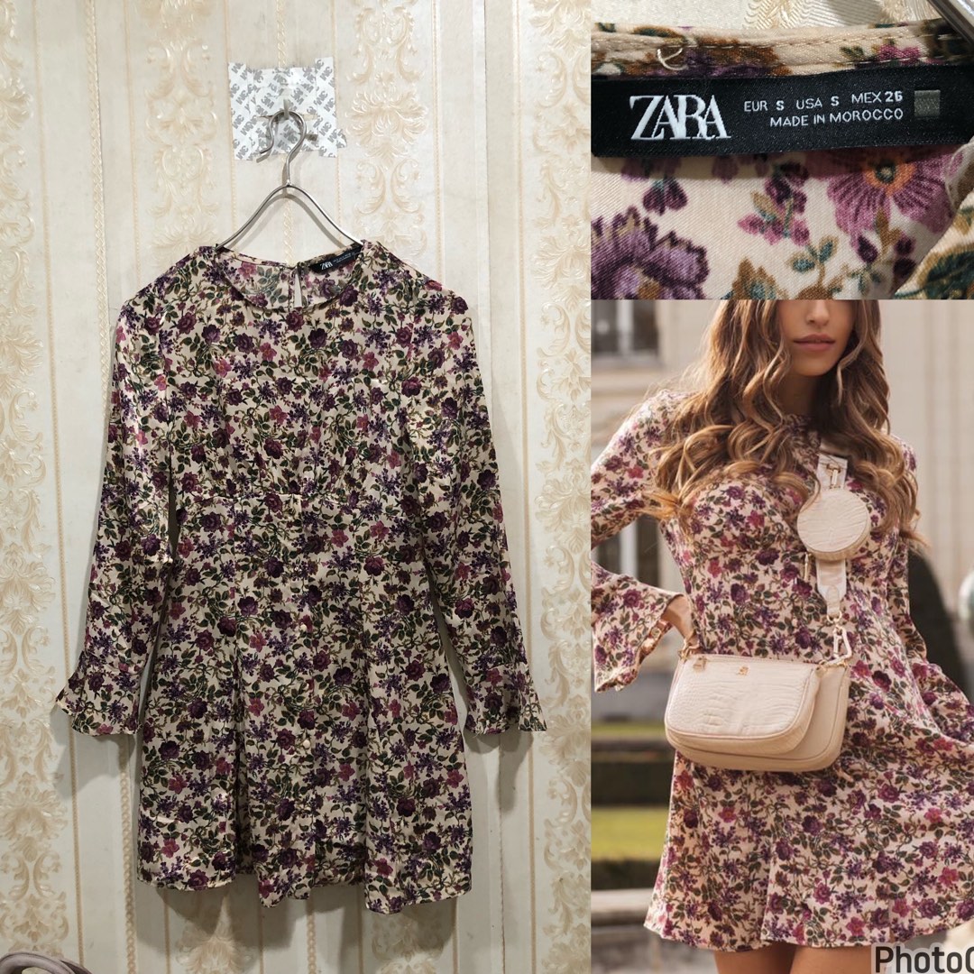 Zara Flora Dress on Carousell
