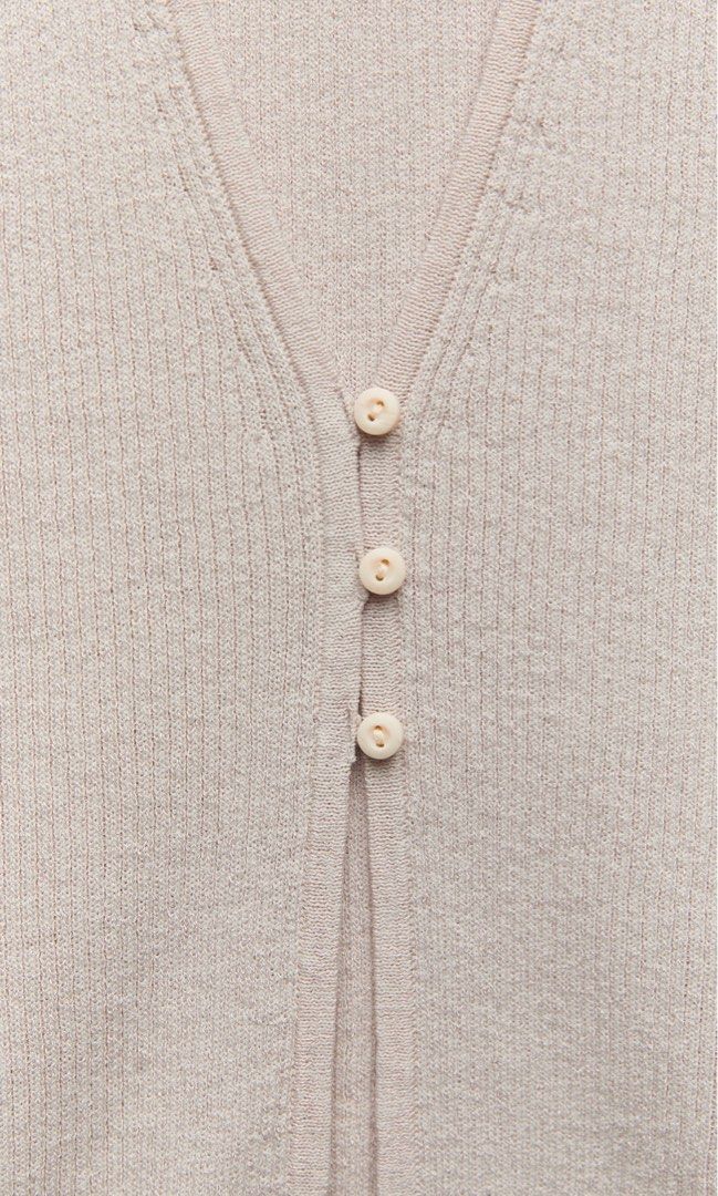 ZARA Textured Knit Cardigan, Women's Fashion, Coats, Jackets and ...