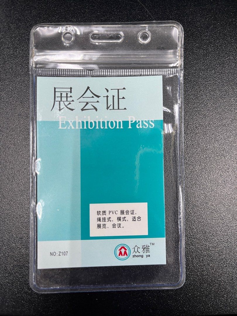 10 x Exhibition pass ID card holder, Hobbies & Toys, Stationery & Craft ...