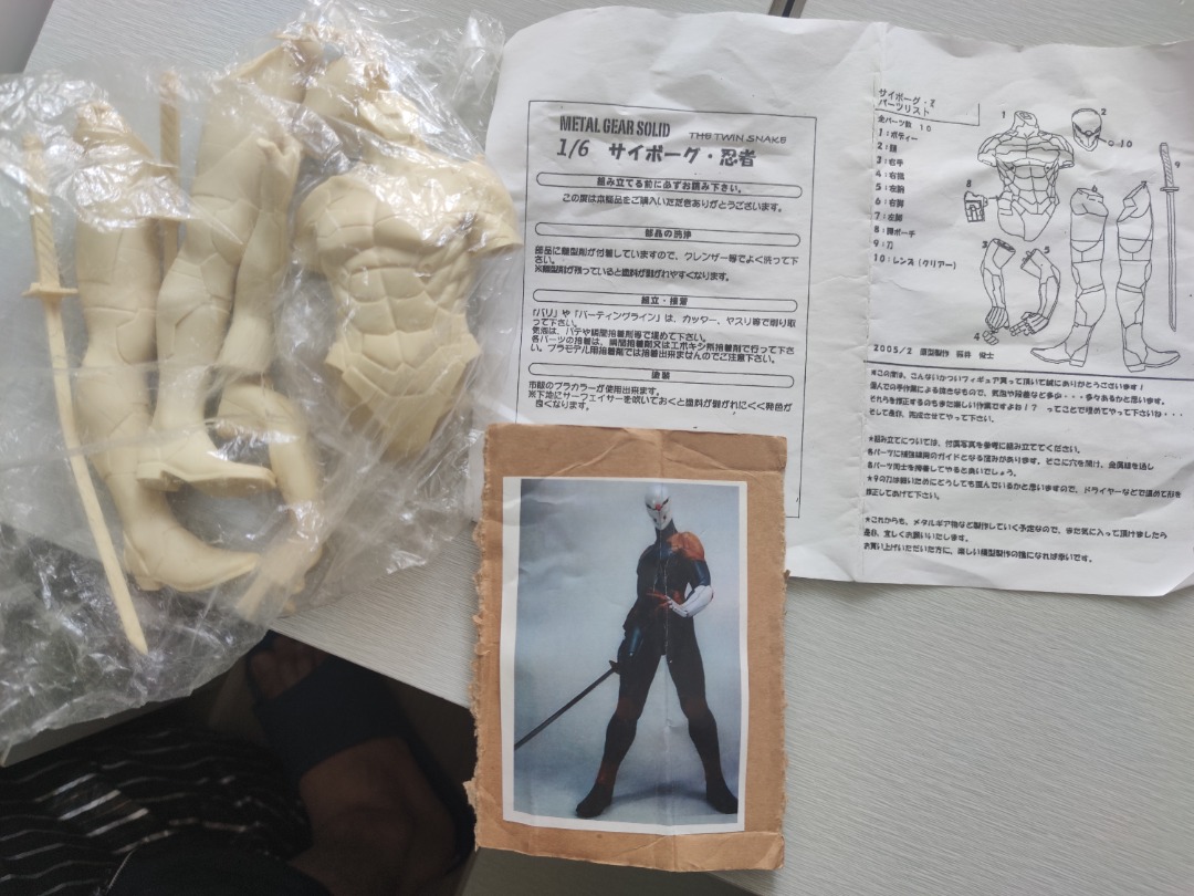 1/6 MGS Grey Fox Ninja 手辦模型 未上色白件 首辦 Metal Gear Solid, 興趣及遊戲, 玩具 & 遊戲類 ...
