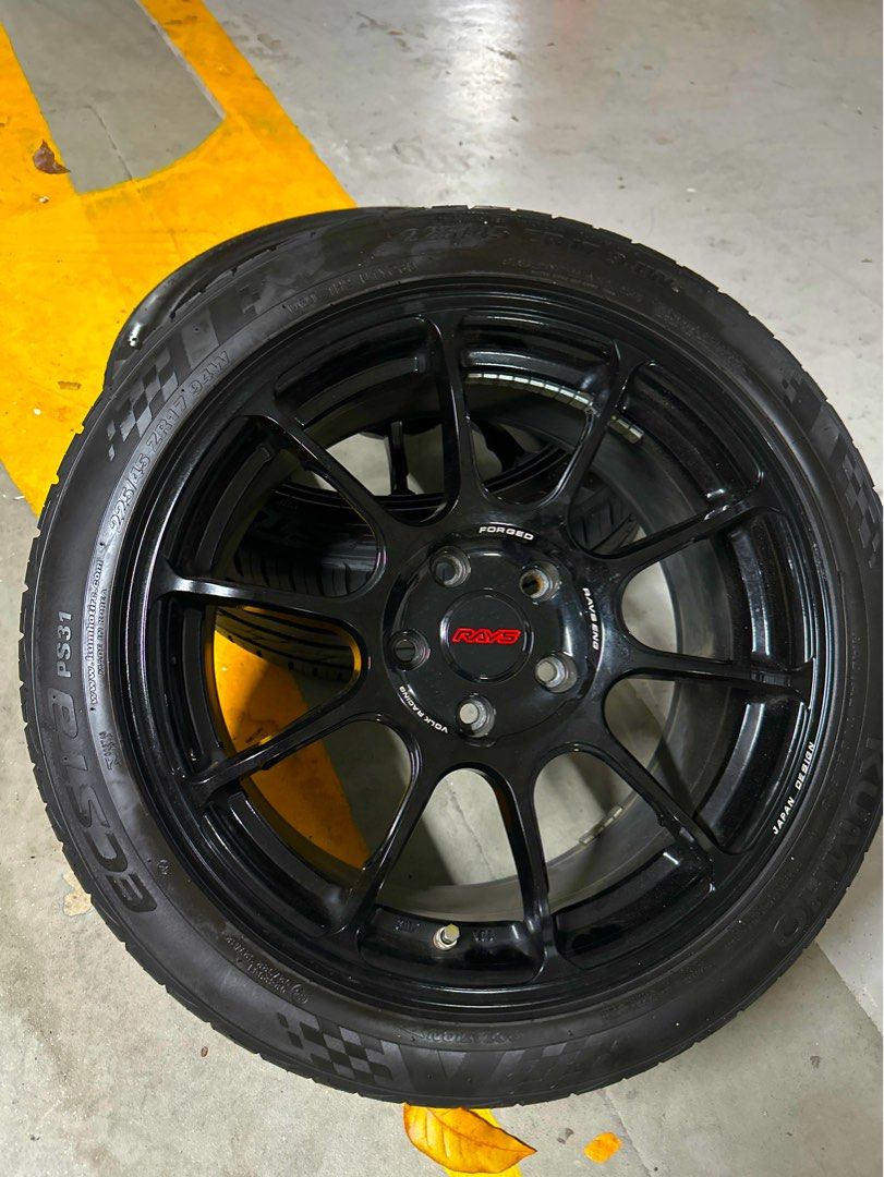 17inch Rays Alloy rim, Car Accessories, Tyres & Rims on Carousell