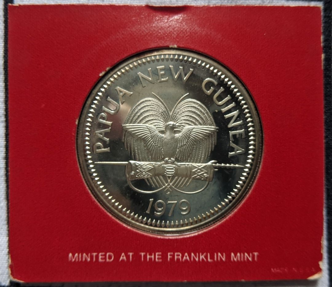 1979 Papua New Guinea 10 Kina - 1.34 troy oz sterling silver proof coin ...