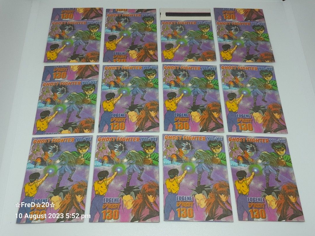 1990s Ghost Fighter D'Best 130 Half Size Teks (Complete 36/36pcs ...