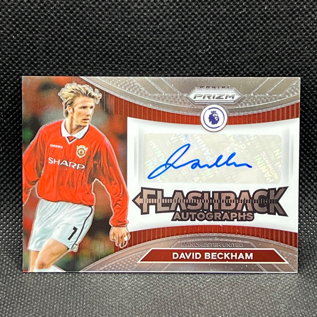 2022-23 Panini Prizm EPL David Beckham Flashback Auto Manchester United ...