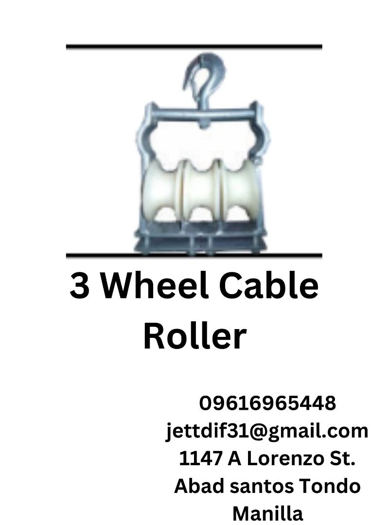 3 Wheel Cable Roller on Carousell