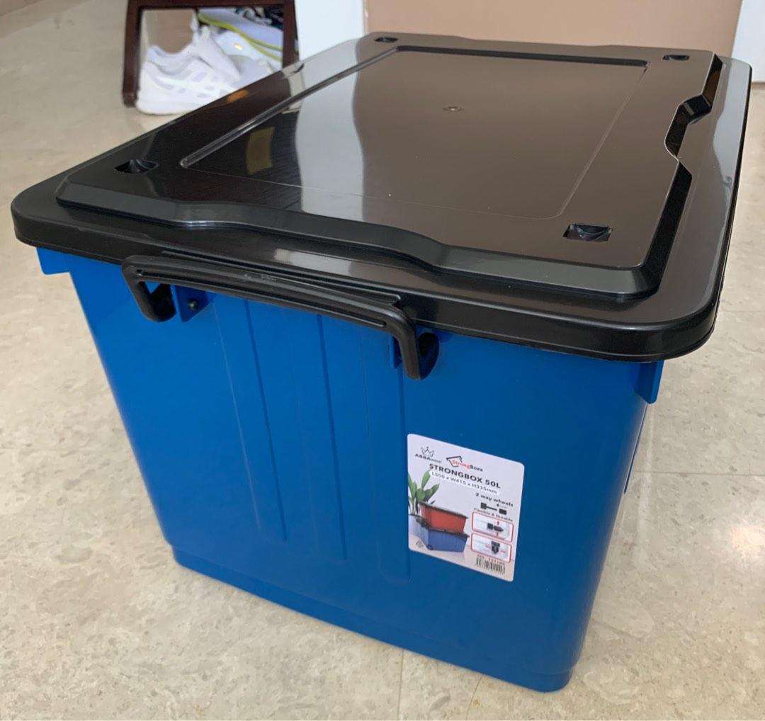 NEW 50l Plastic Storage Containers, Furniture & Home Living, Home Improvement & Organisation ...