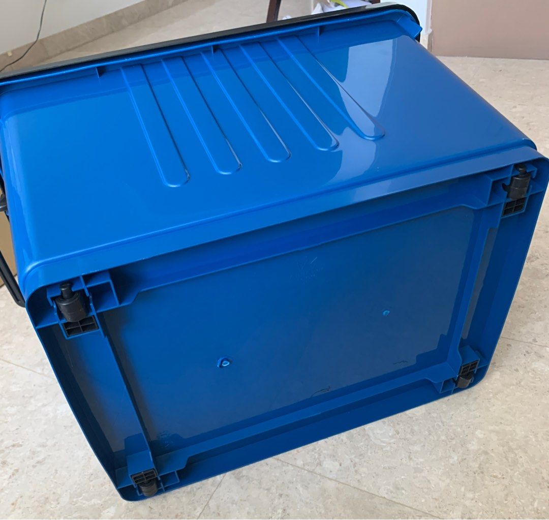50l Plastic Storage Box, Furniture & Home Living, Home Improvement ...