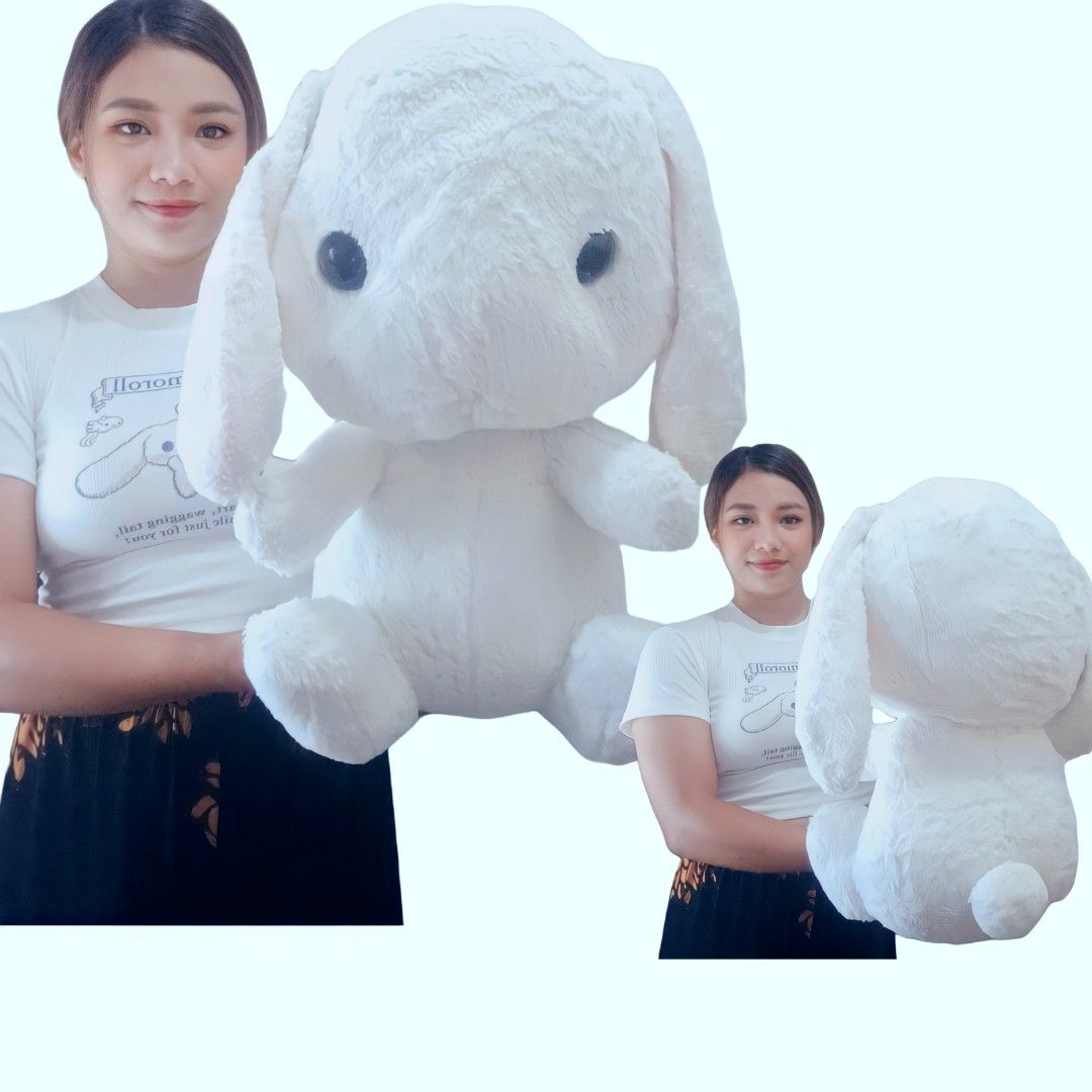 57cm white loopy bunny stuffed toys, Hobbies & Toys, Toys & Games on ...