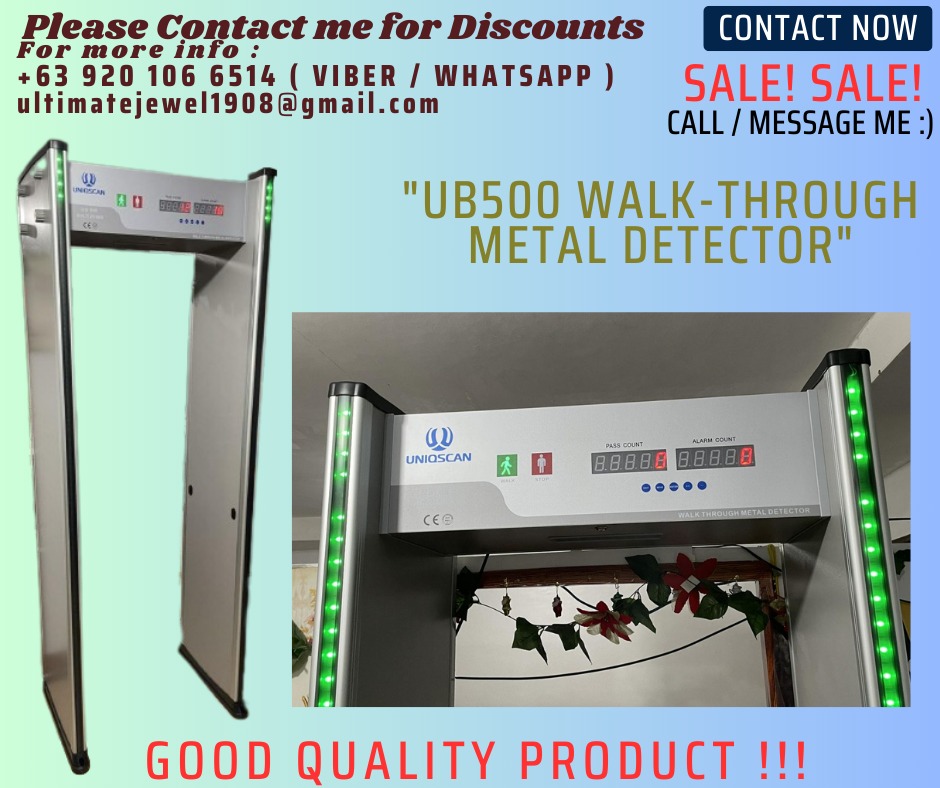 6 ZONES UB500 WALK-THROUGH METAL DETECTOR - FOR SECURITY, Commercial ...