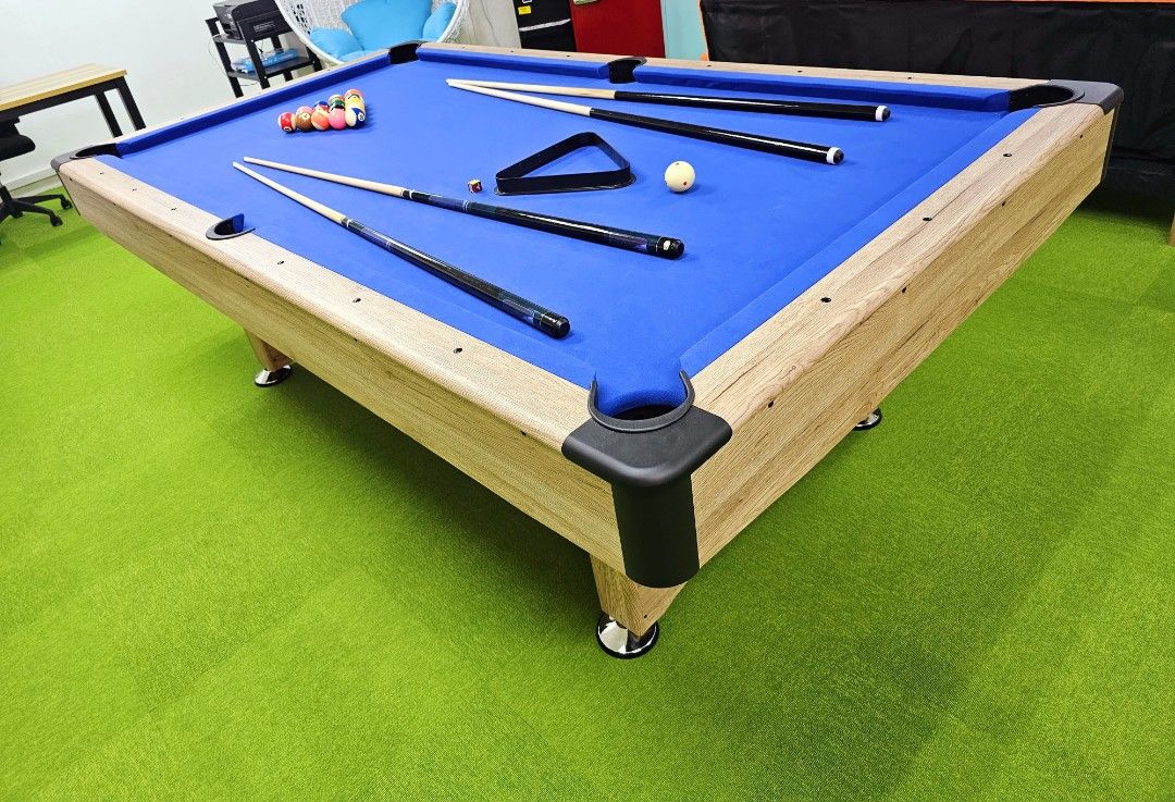3 in 1, 8 Feet Pool Table with Foldable Legs, Sports Equipment, Sports ...