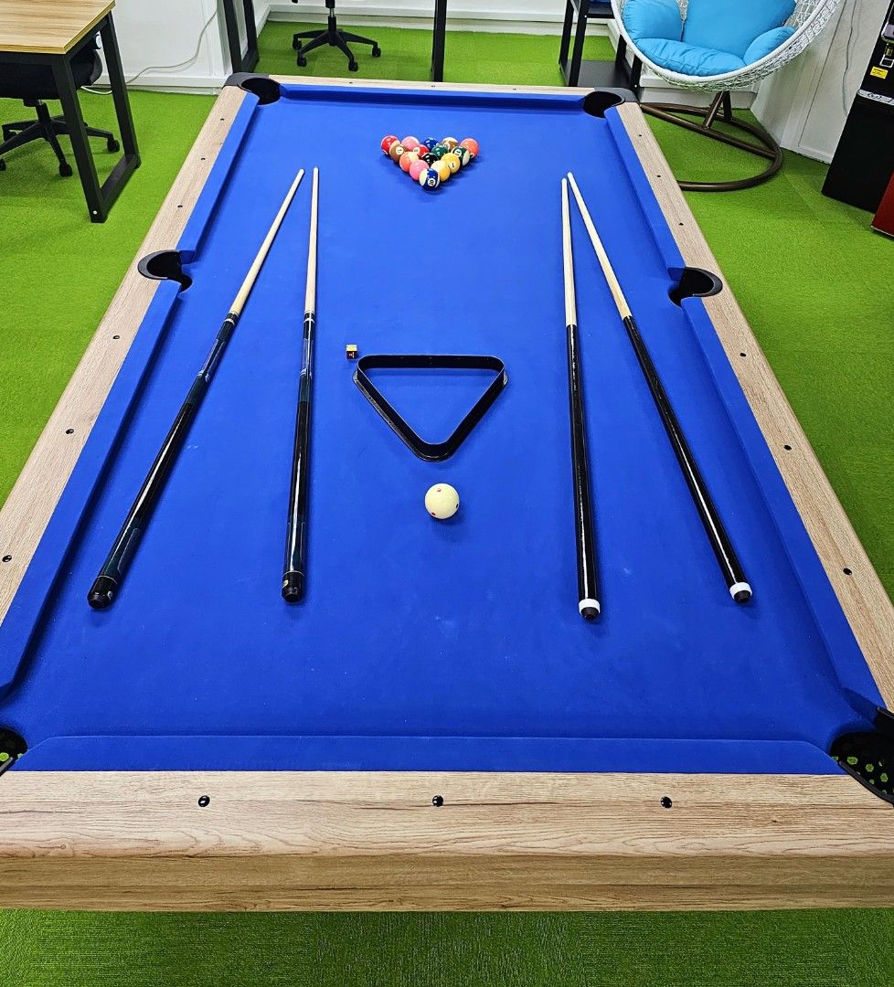 3 in 1, 8 Feet Pool Table with Foldable Legs, Sports Equipment, Sports ...