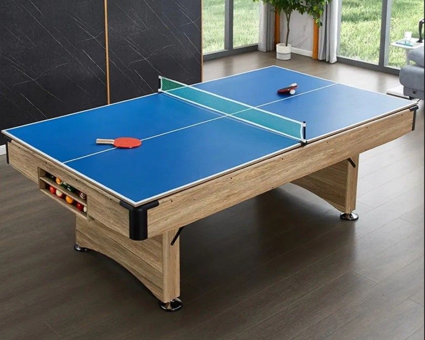 3 in 1, 8 Feet Pool Table with Foldable Legs, Sports Equipment, Sports ...