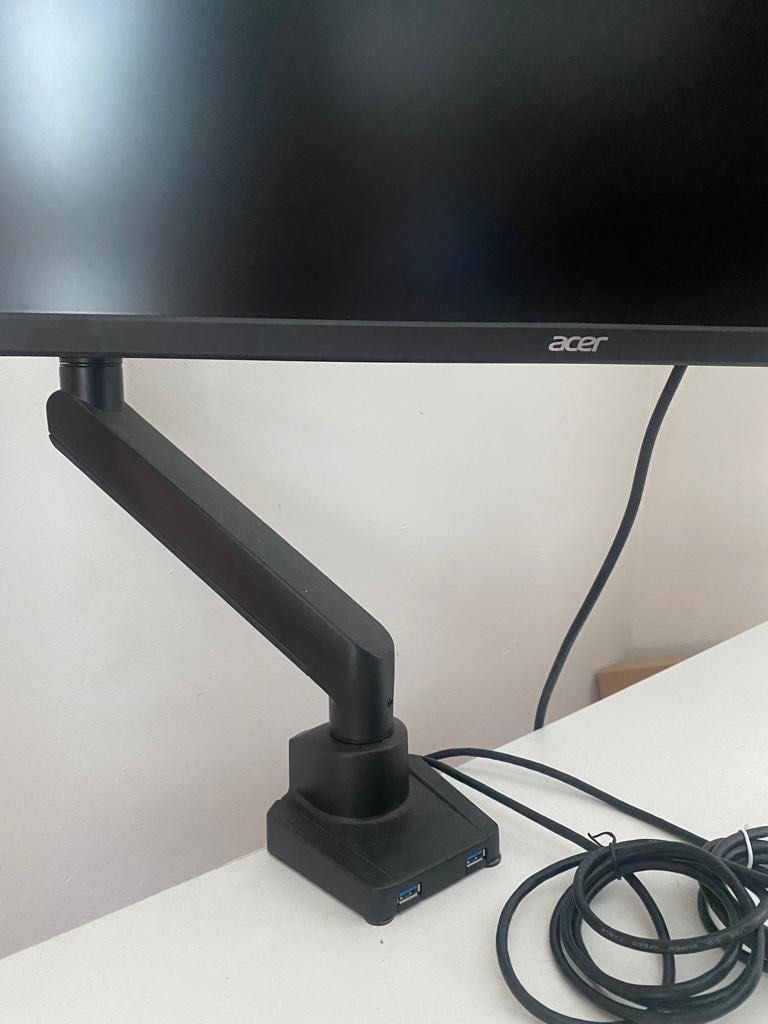 Acer K243Y 23.8in FHD monitor comes with monitor arm (dual USB ...