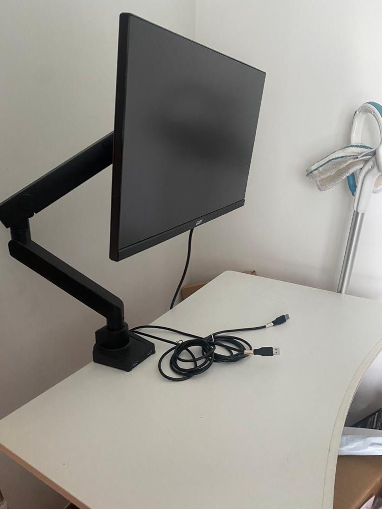Acer K243Y 23.8in FHD monitor comes with monitor arm (dual USB ...