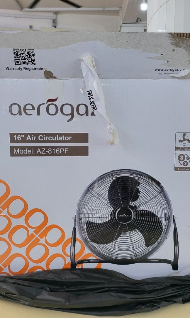 Aerogaz 16" Air Circulation Fan (AZ-816PF), Furniture & Home Living ...