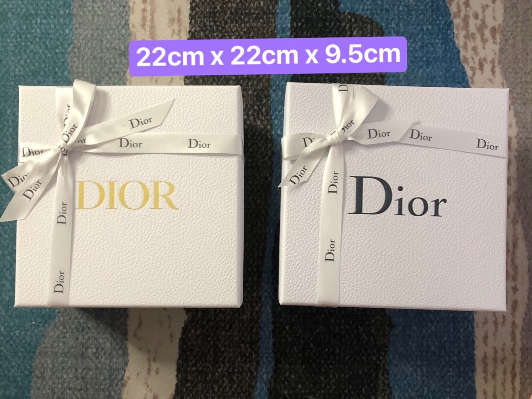AUTHENTIC DIOR WHITE BOX WITH RIBBON, Luxury, Bags & Wallets on Carousell