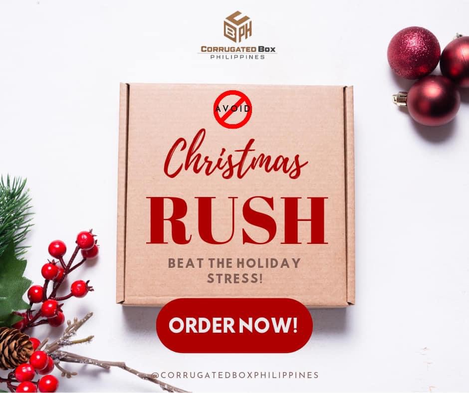 Avoid holiday rush! Order your corrugated box now! FREE delivery ...