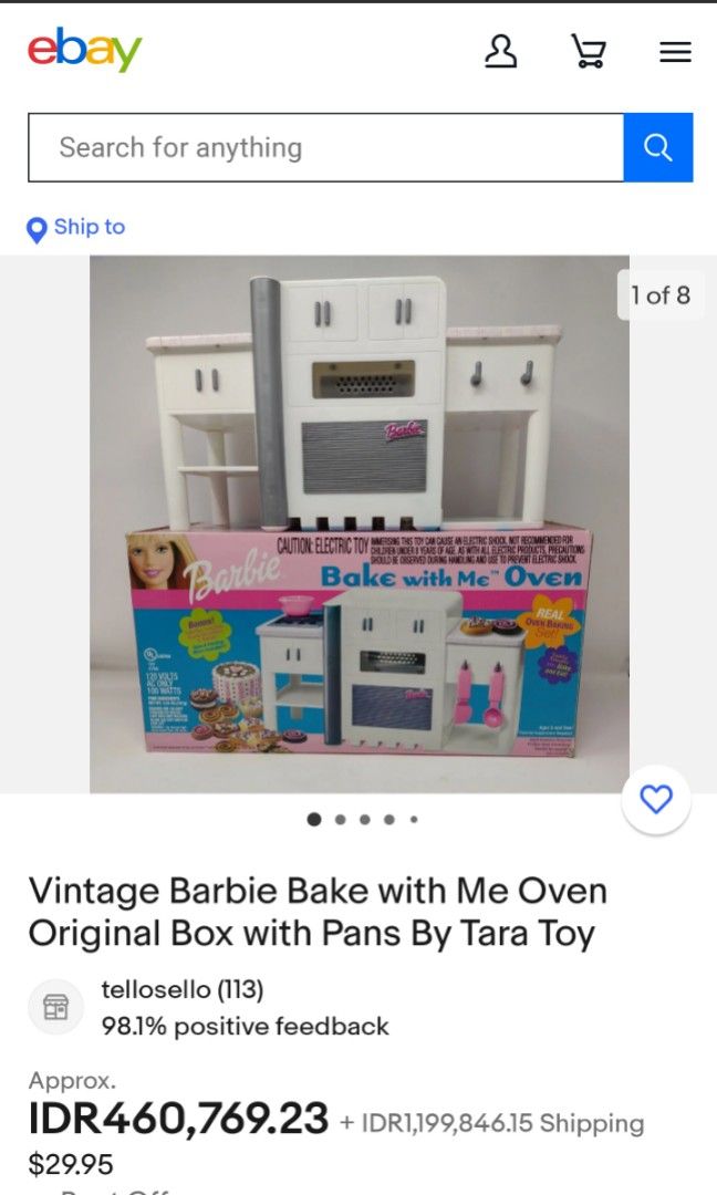 Bake with me oven mattel barbie, ada colokan masak kue, Bayi & Anak ...