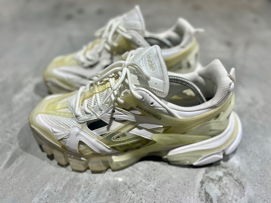 Balenciaga Track 2 White Clear 43, Luxury, Sneakers & Footwear on Carousell