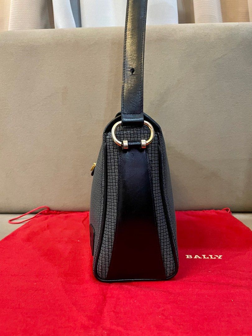 Bally PVC & Leather Shoulder Bag, Luxury, Bags & Wallets on Carousell