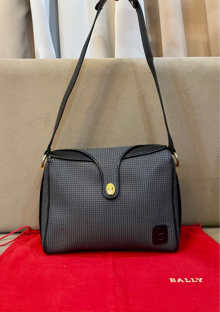 Bally PVC & Leather Shoulder Bag, Luxury, Bags & Wallets on Carousell