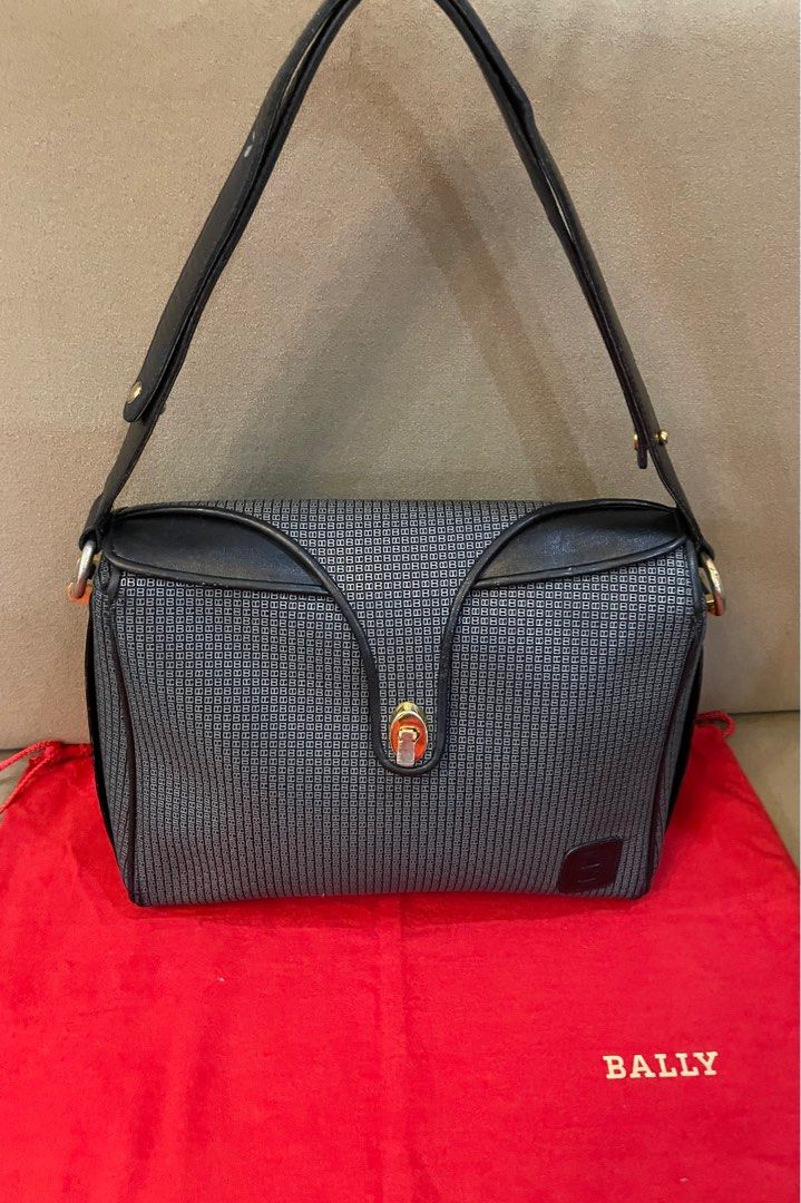 Bally PVC & Leather Shoulder Bag, Luxury, Bags & Wallets on Carousell