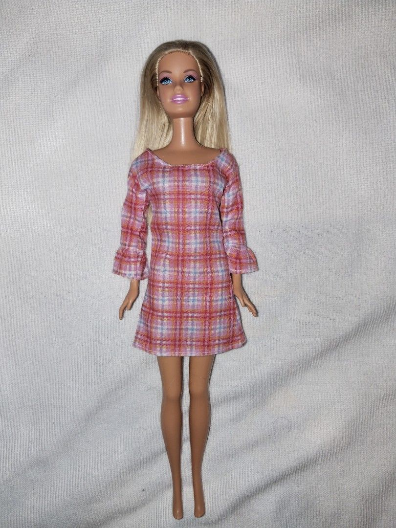 Barbie in stripe outfit, Hobbies & Toys, Toys & Games on Carousell