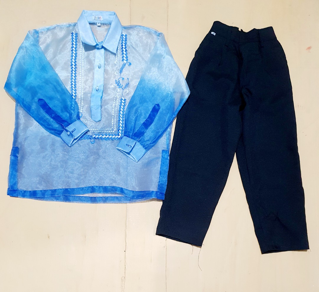Barong tagalog set for kids on Carousell