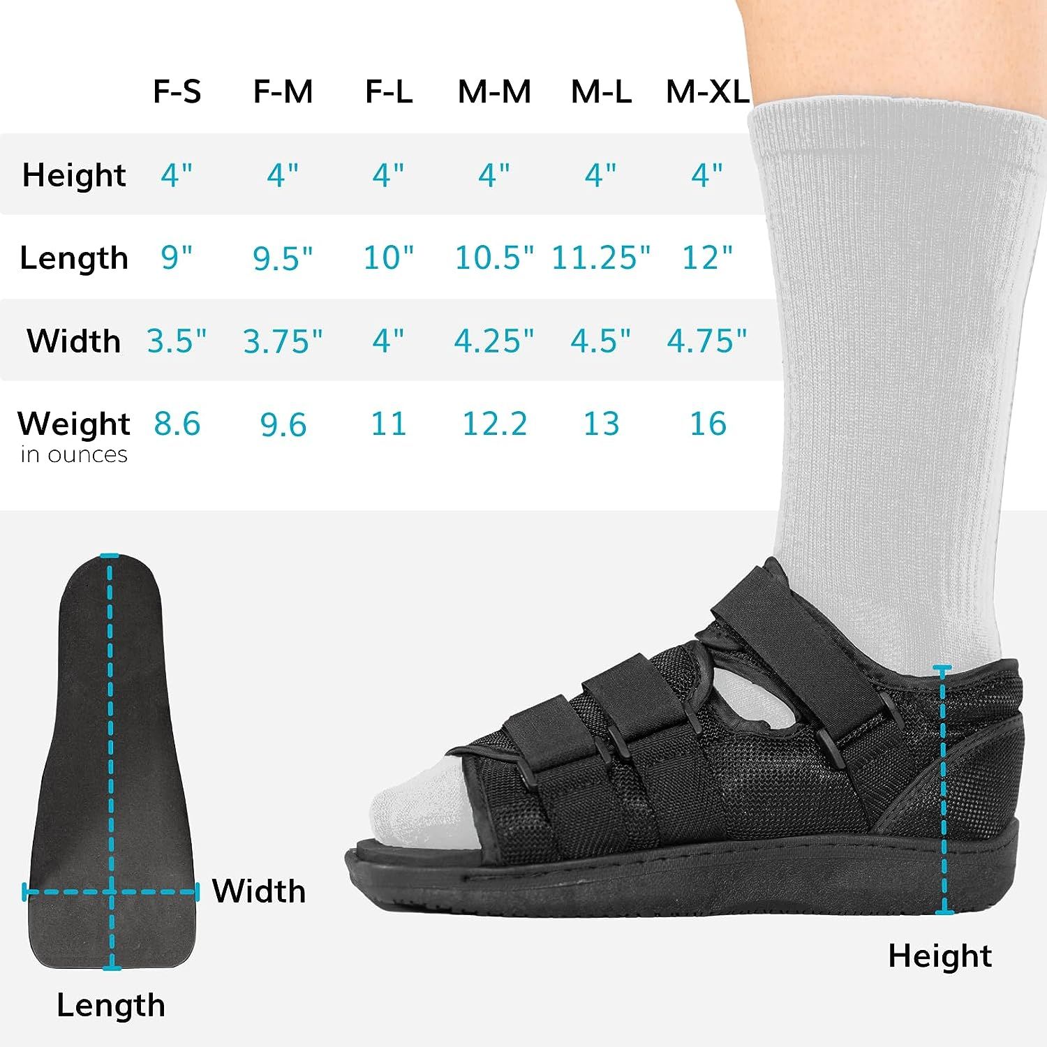 BraceAbility Post-op Shoe for Broken Foot or Toe | Medical / Surgical ...