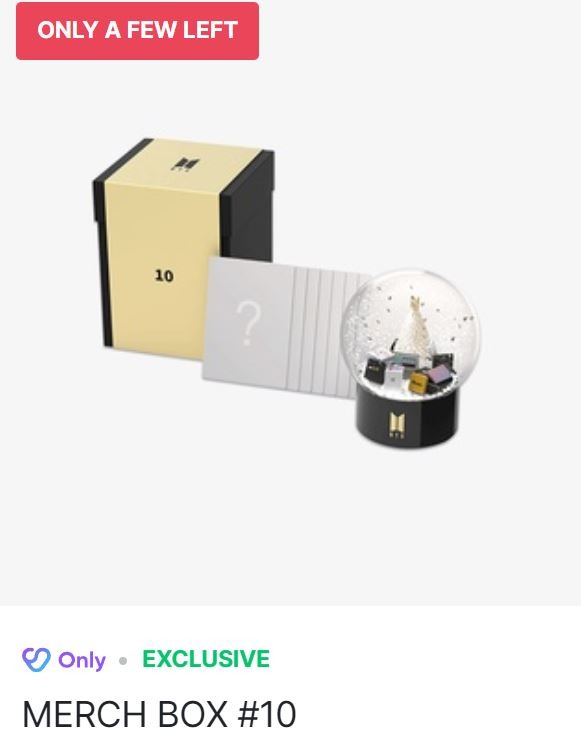 BTS Merch Box on Carousell
