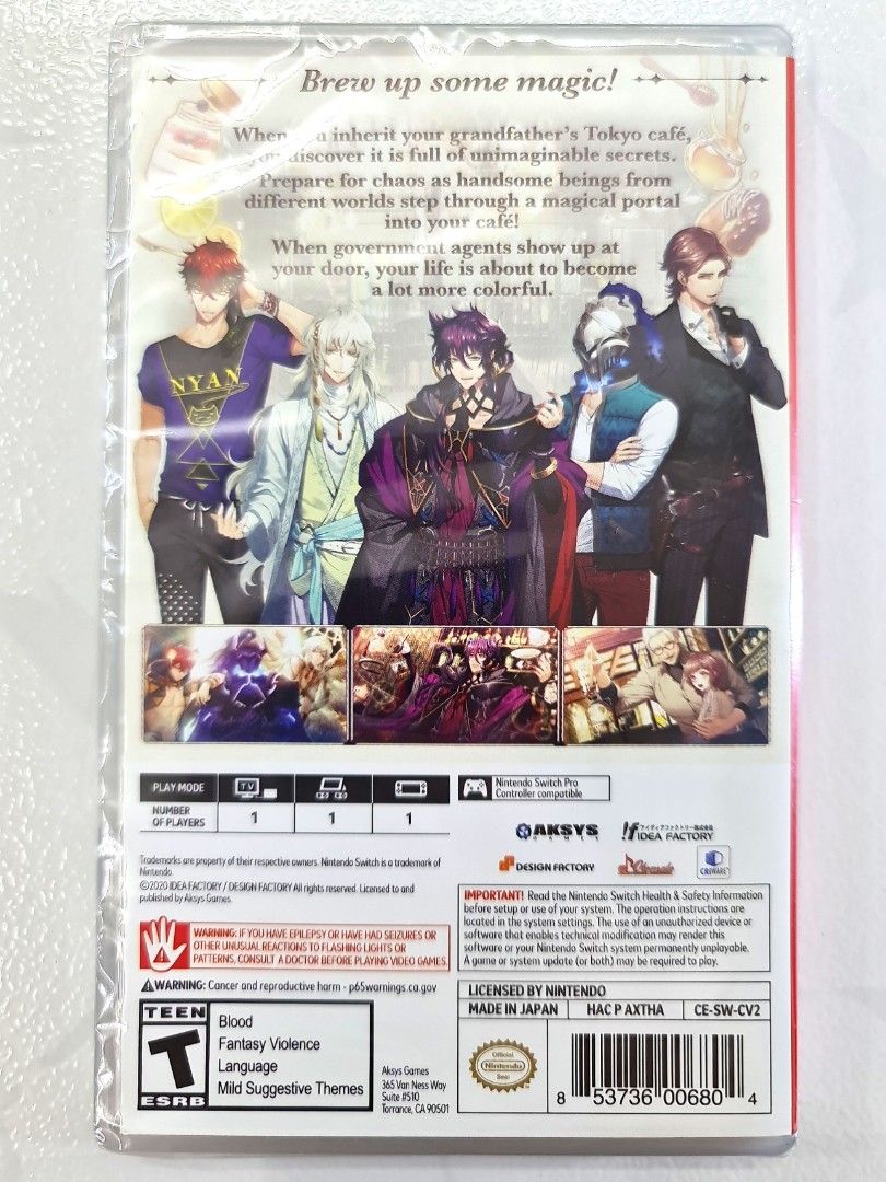 Cafe Enchante *Rare / Brand New and Sealed* (Teen / AKSYS & Idea ...