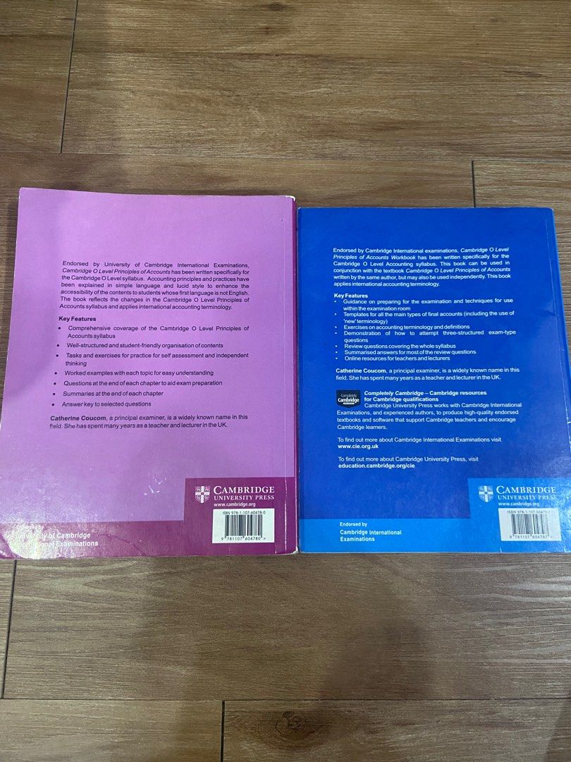 Cambridge O Level Principles of Accounts Coursebook and Workbook ...